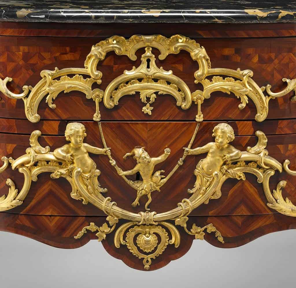 An example of embellishments typical of Louis XV furniture | Source: en ...
