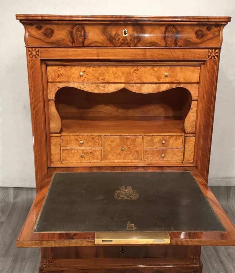 Drop Front Secretary Desk, Louis Philippe Style, France 1840 - Styylish