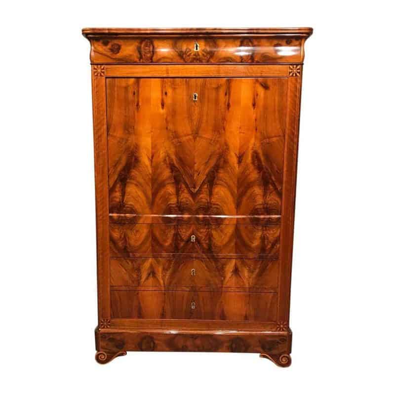 Drop Front Secretary Desk, Louis Philippe Style, France 1840 - Styylish