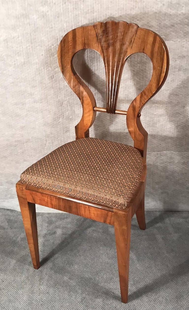 Six Walnut Biedermeier Chairs, Josef Danhauser- shop online- Styylish