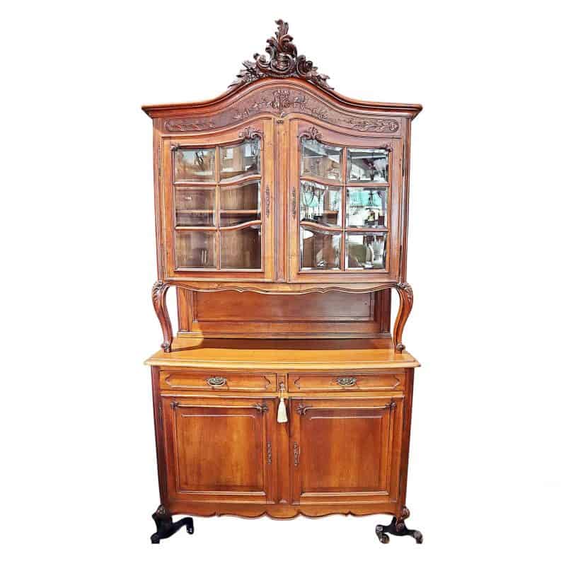 French Country Buffet- Hand Carved Walnut- Styylish