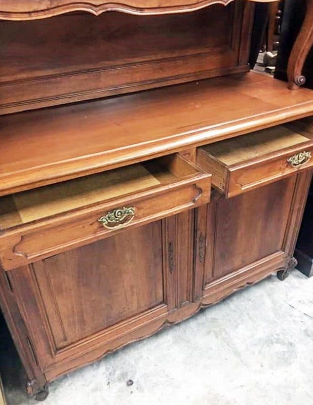 French Country Buffet- Hand Carved Walnut- Styylish