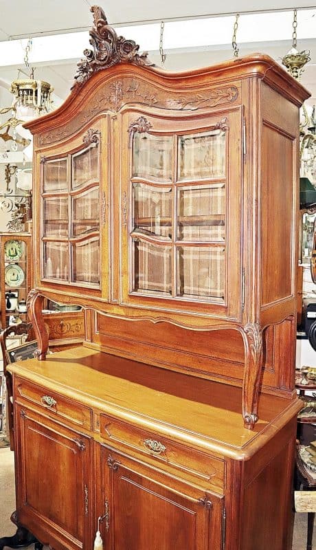 French Country Buffet- Hand Carved Walnut- Styylish