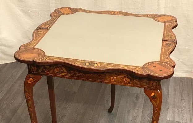 Dutch Marquetry Card Table 18th century- card tables for sale- Styylish