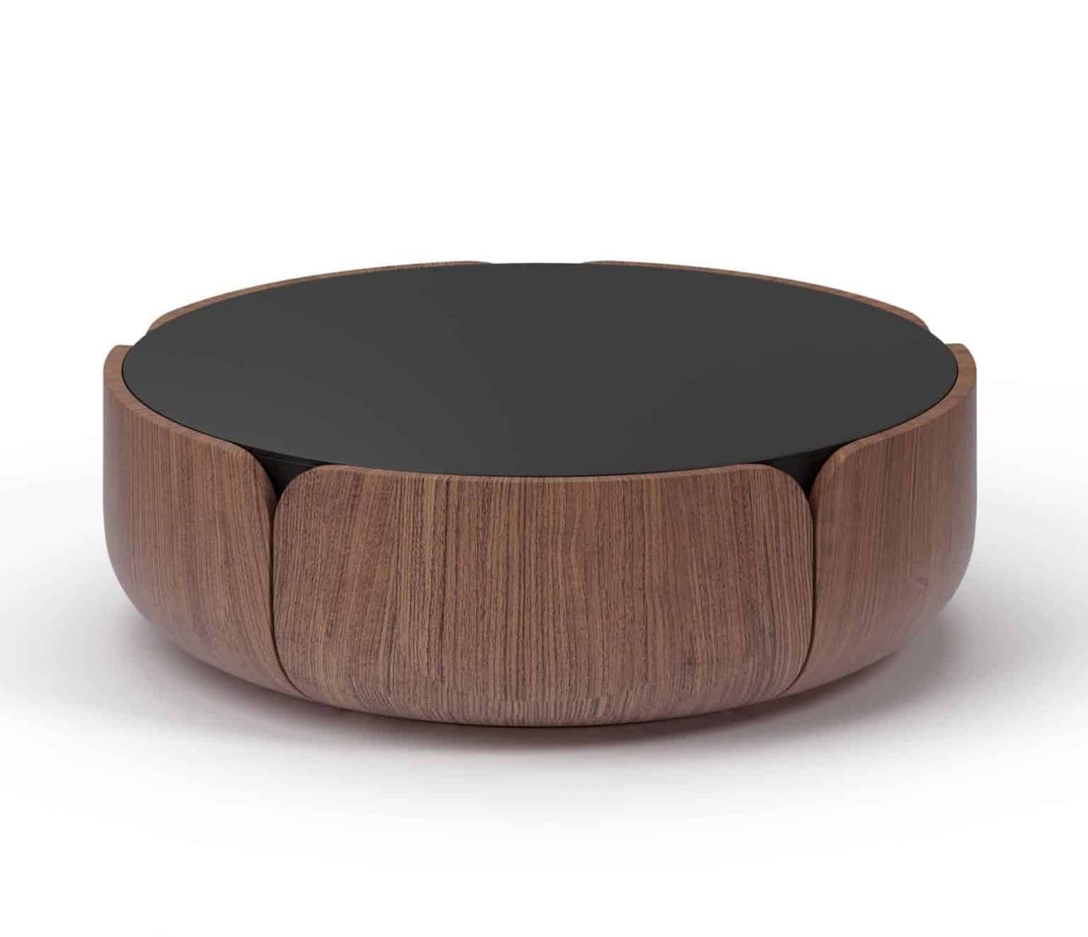 Large Walnut Coffee Table Bloom- Design Furniture for Sale- Styylish
