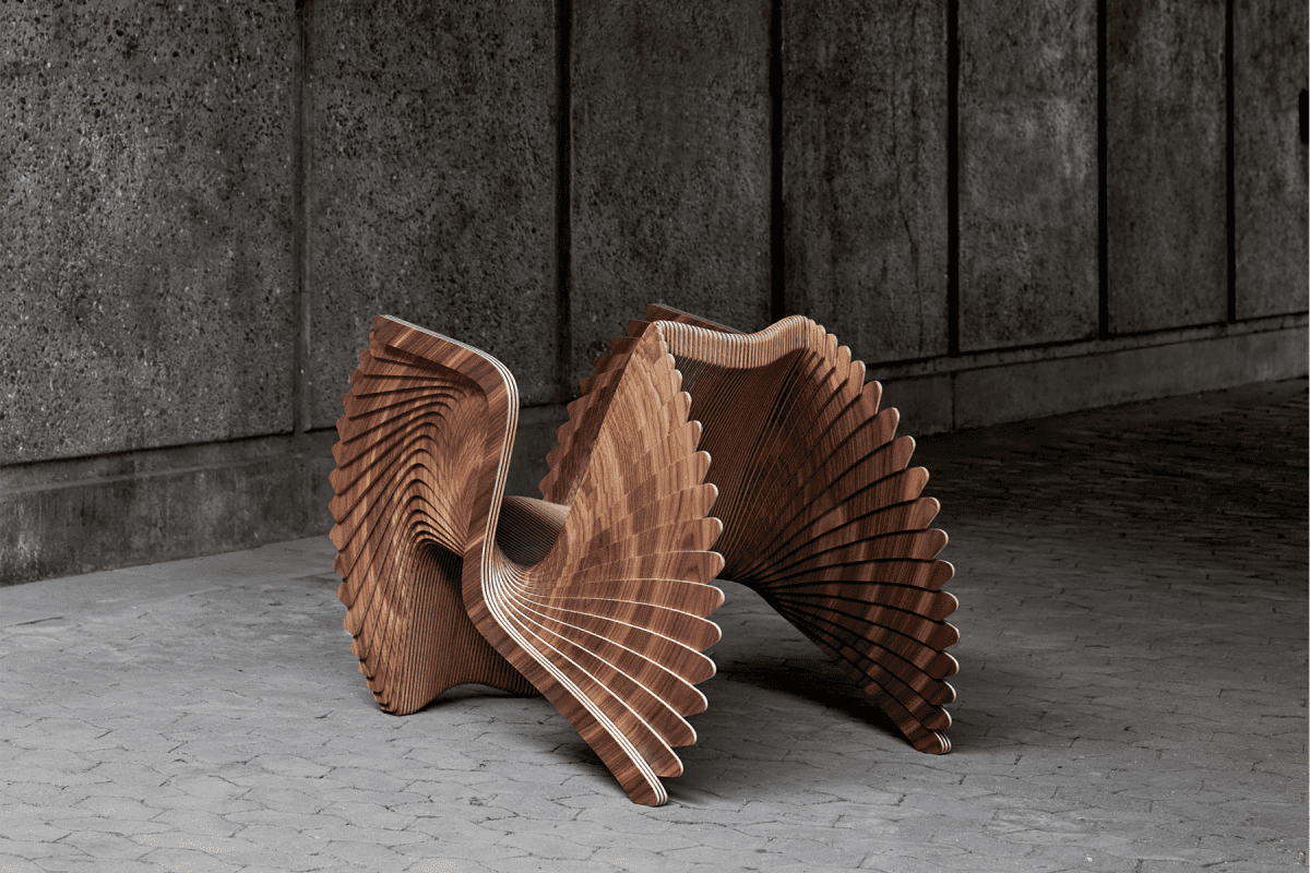 Walnut Monroe Chair- "Monroe Chair by Alexander White- Styylish