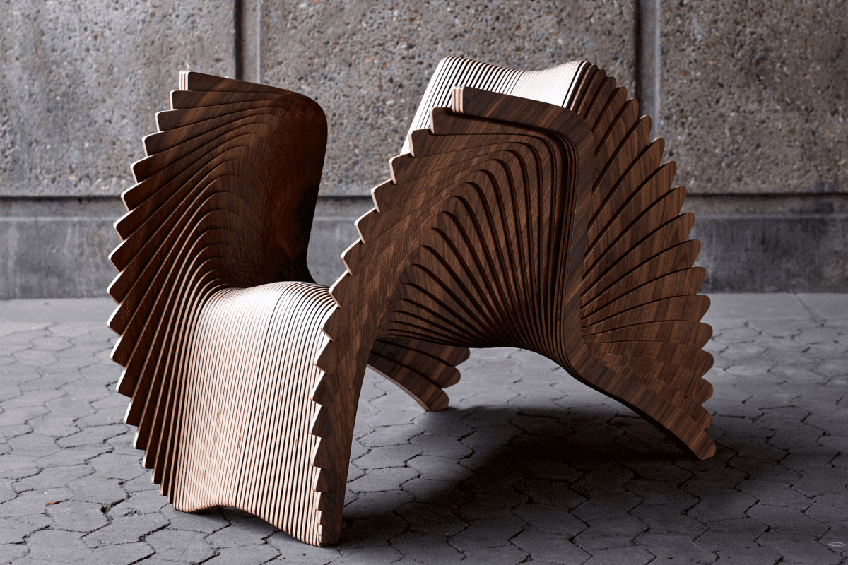 Walnut Monroe Chair- "Monroe Chair by Alexander White- Styylish