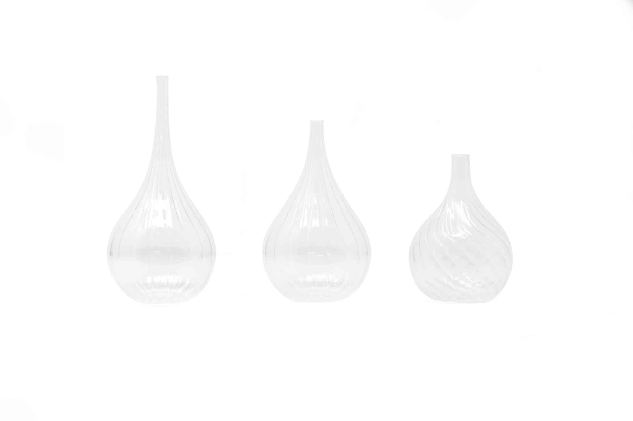 Venice Glass Vase Set Contemporary Glass For Sale Styylish