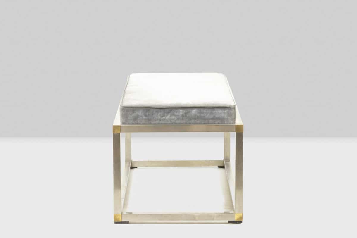 Gold and Silver Metal Bench - Furniture for Sale - Styylish