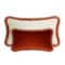 Couple Velvet Bed Cushions With Fringes Brick - Styylish